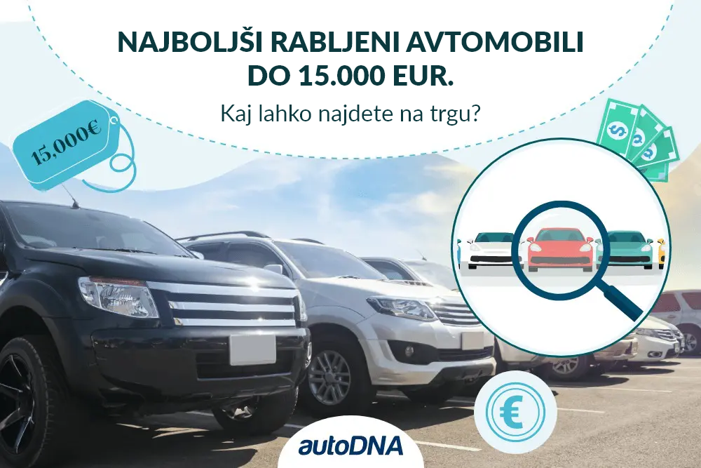 Najboljši rabljeni avtomobili do 15.000 evrov: Kaj lahko najdemo na trgu?